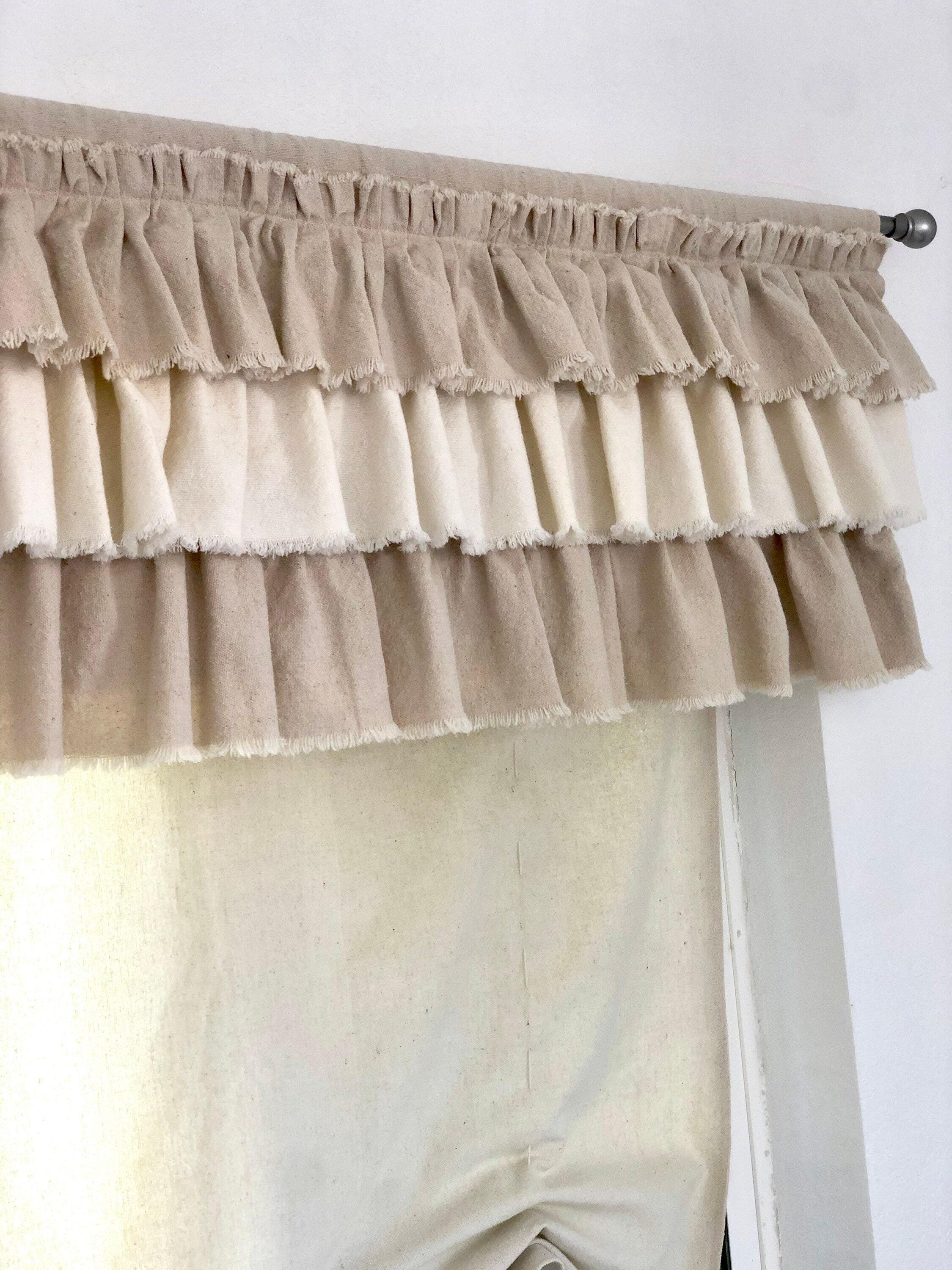 Products :: Custom Window Valance,Valance Multi Ruffles,Cafe Curtains ...