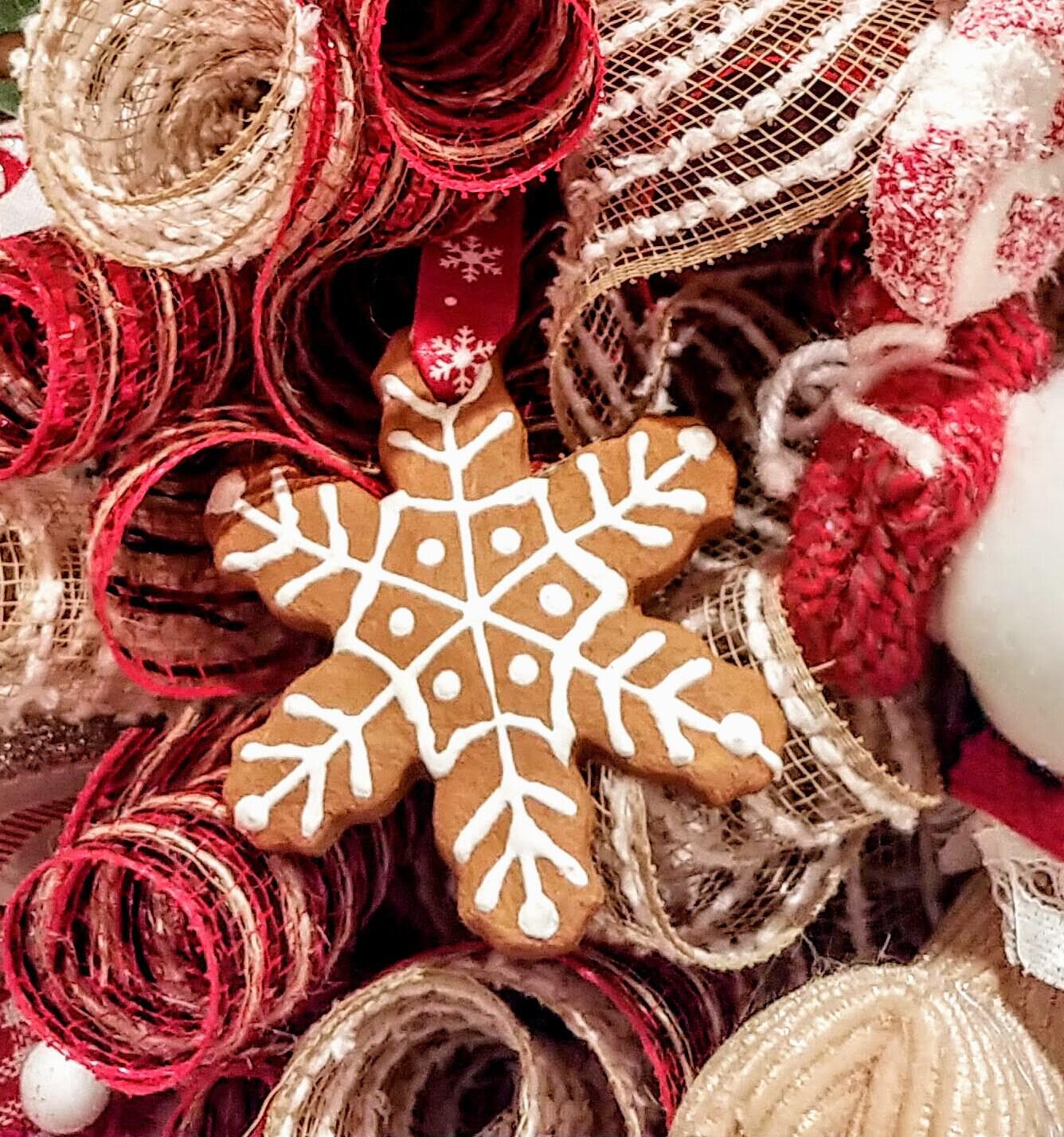 Products :: Gingerbread Wreath, Christmas Decor, Christmas Wreath for ...