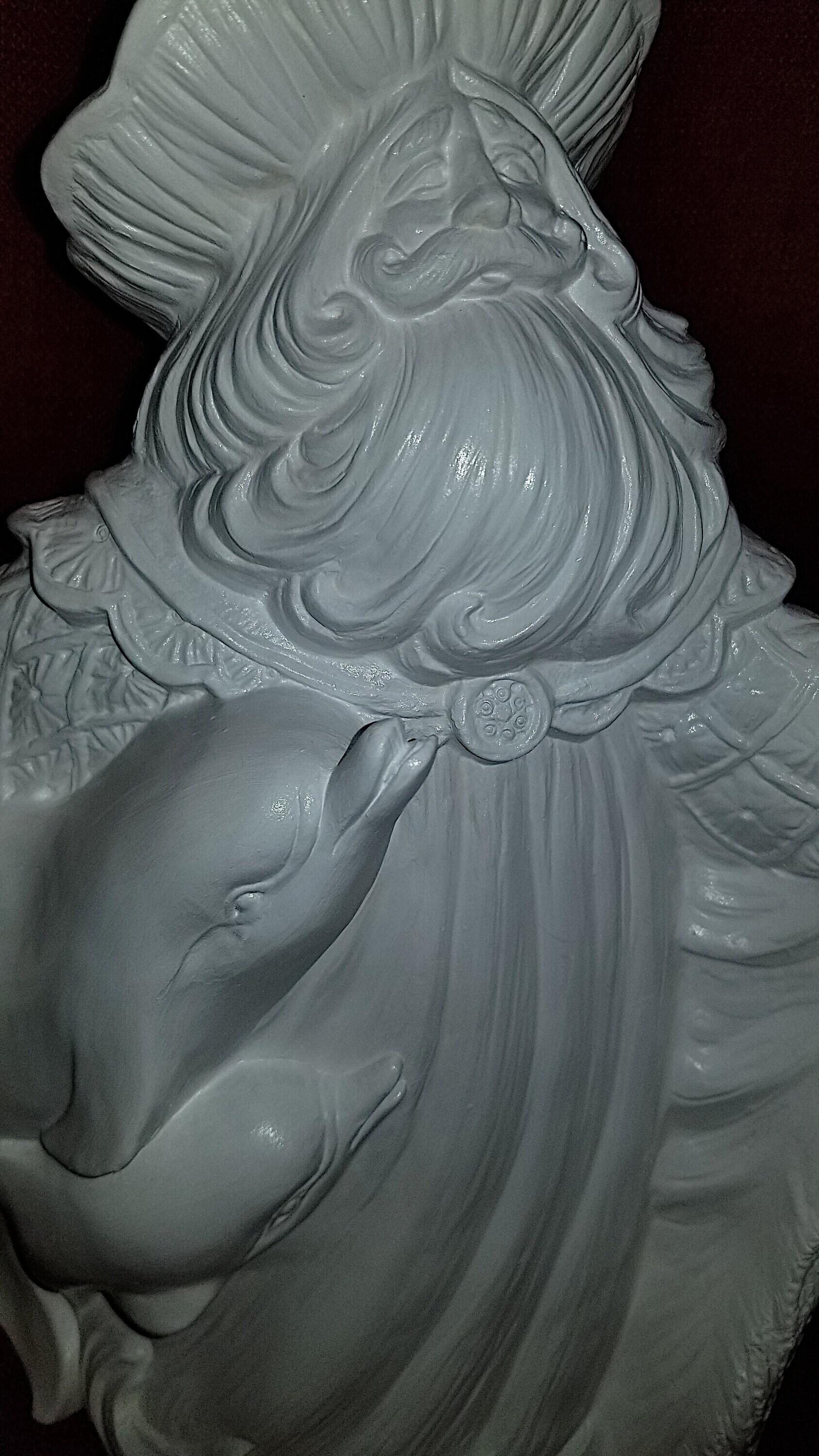 Products :: Ready to Paint Ocean Santa with Dolphins at his side ...