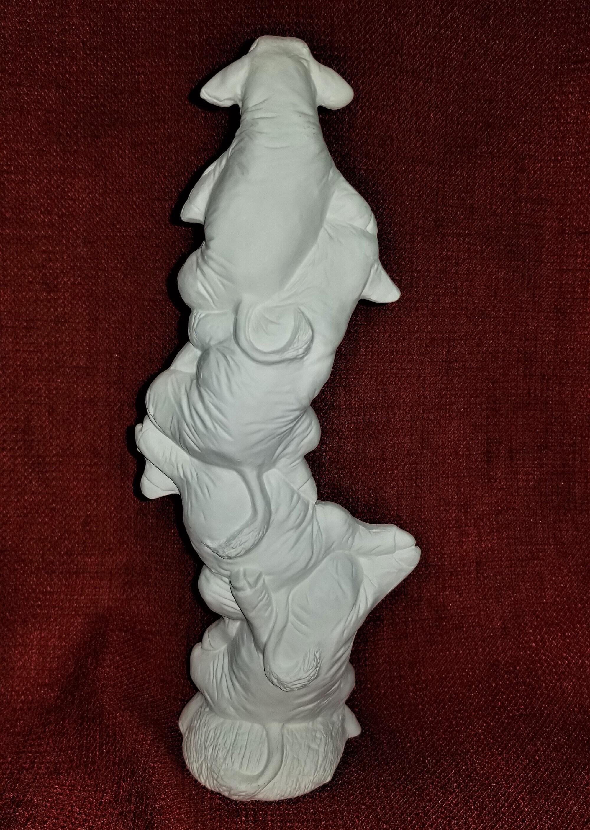 Products :: Unpainted Ceramic Ceramic Bisque Cow Stack Unpainted ...