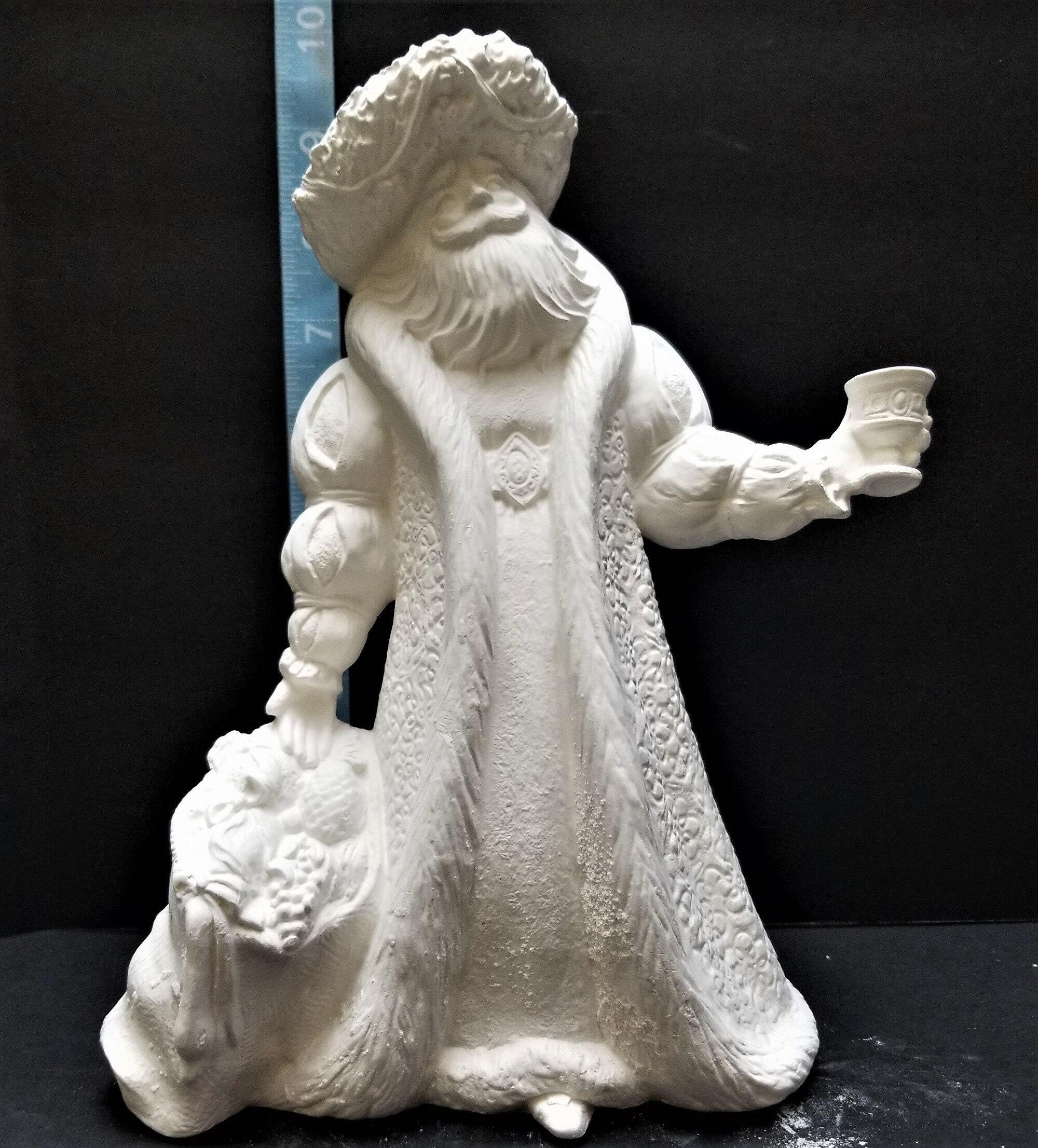 Products :: Unpainted Ceramic Bisque Santa Claus Renaissance with Bag ...