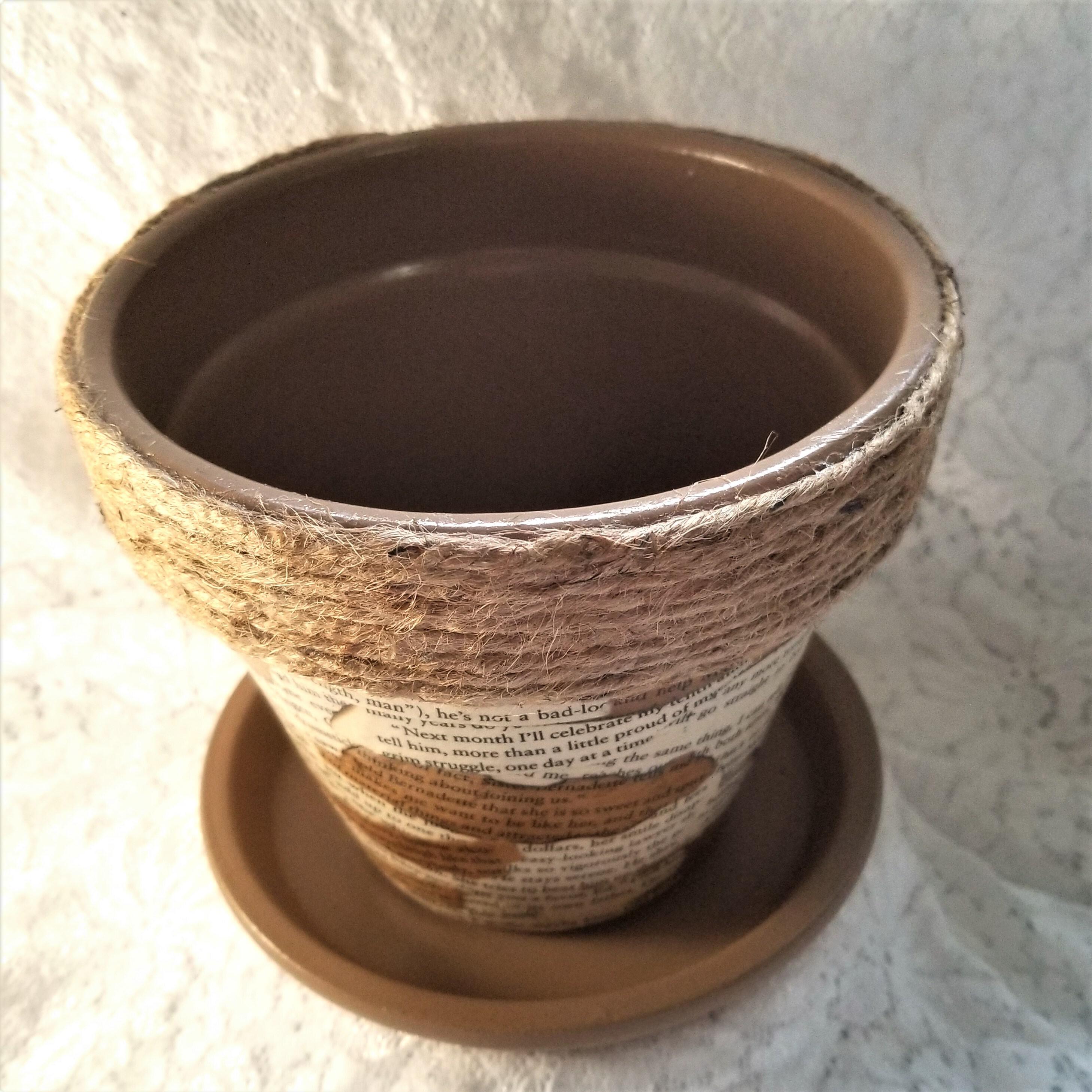 Home & Living :: Home Decor :: 6 inch Handpainted Flowerpot | Rustic ...