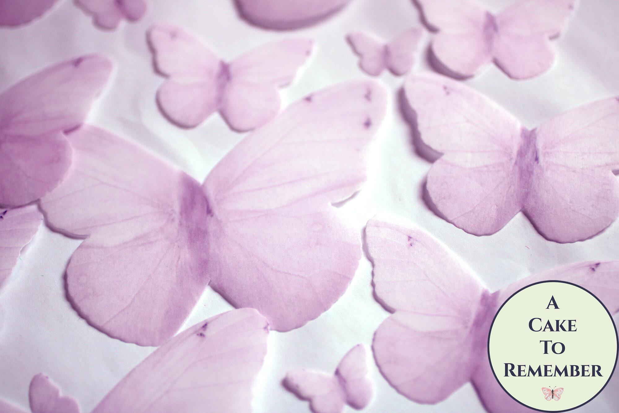 Products 16 Pale Pink Edible Butterflies Wafer Paper Edible