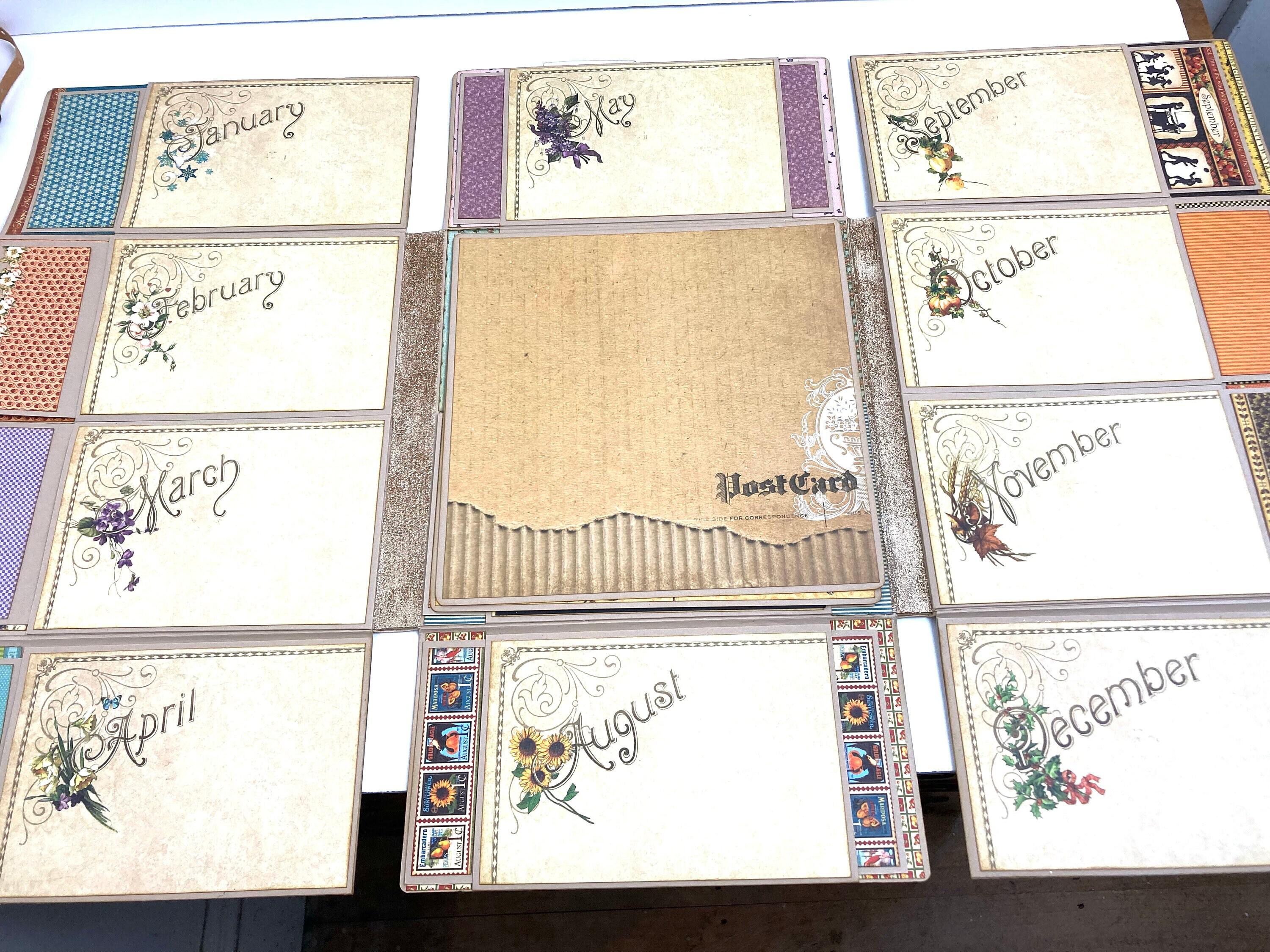 Products :: Handmade Photo Album with 12-month calendar, Scrapbook ...