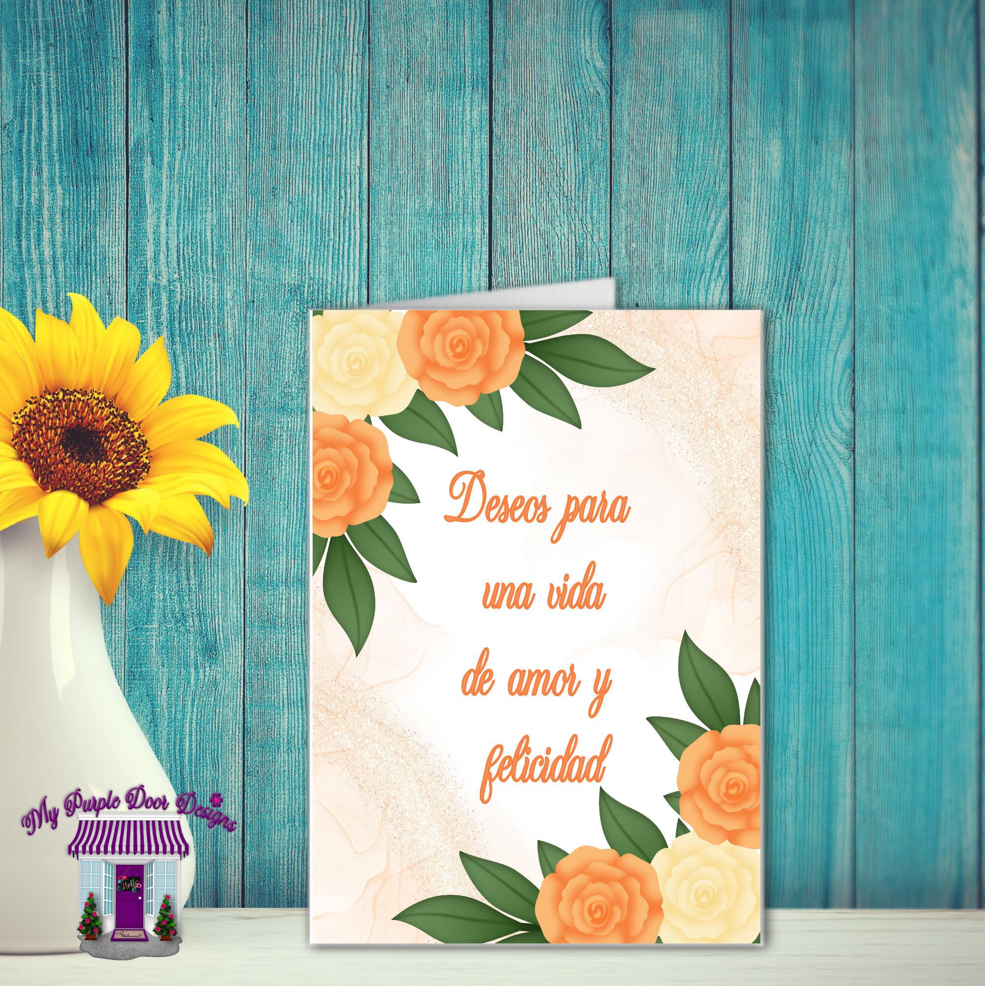 My Purple Door Designs Greeting Card Spanish Wedding Wishes my-purple-door-designs-greeting-card-spanish-wedding-wishes