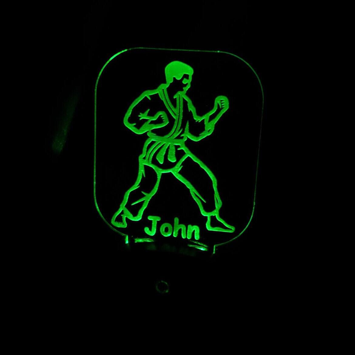 Products :: Personalized Karate Nightlight, Unique Lighting for child ...