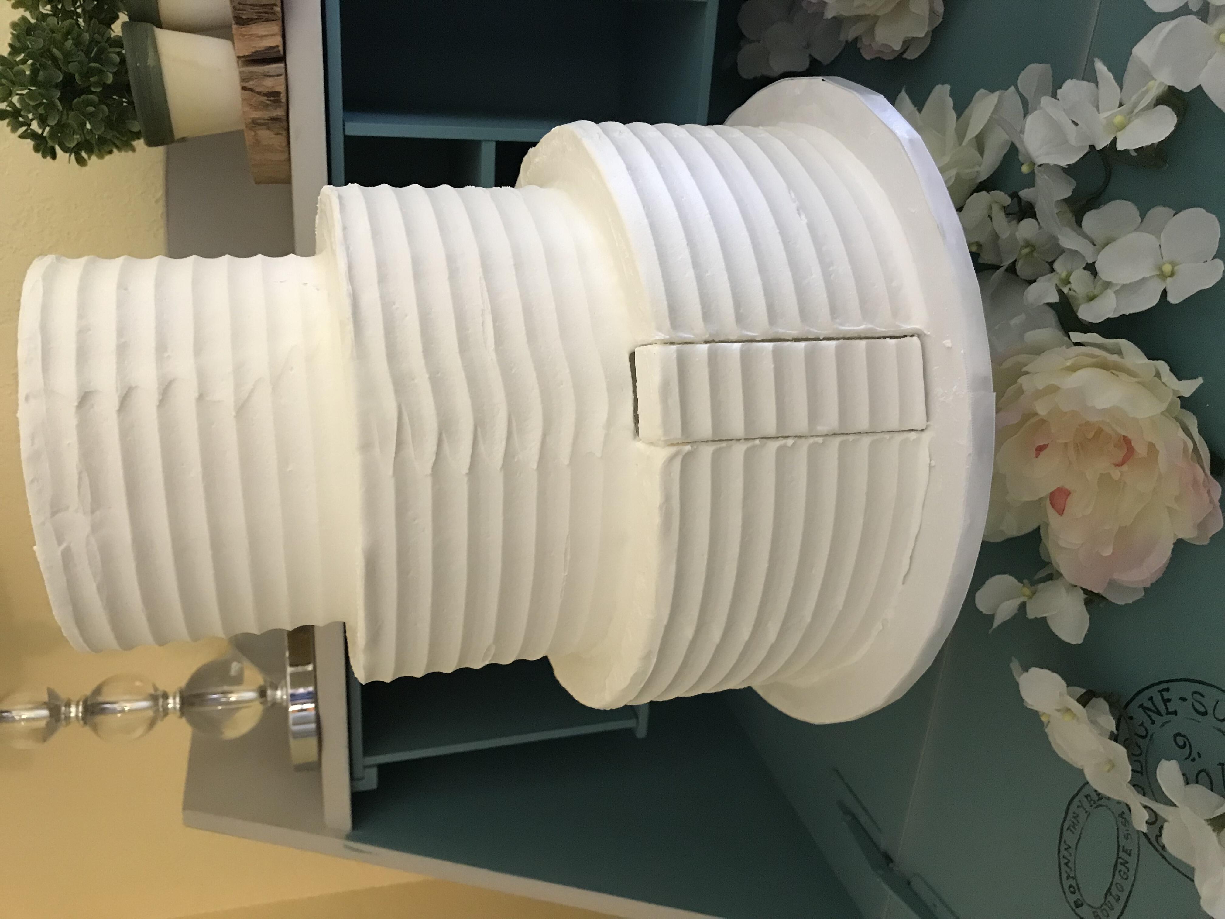 Wedding & Celebrations :: Three tier horizontal lines faux wedding cake