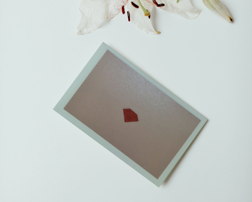 Origami Ruby Greeting Card