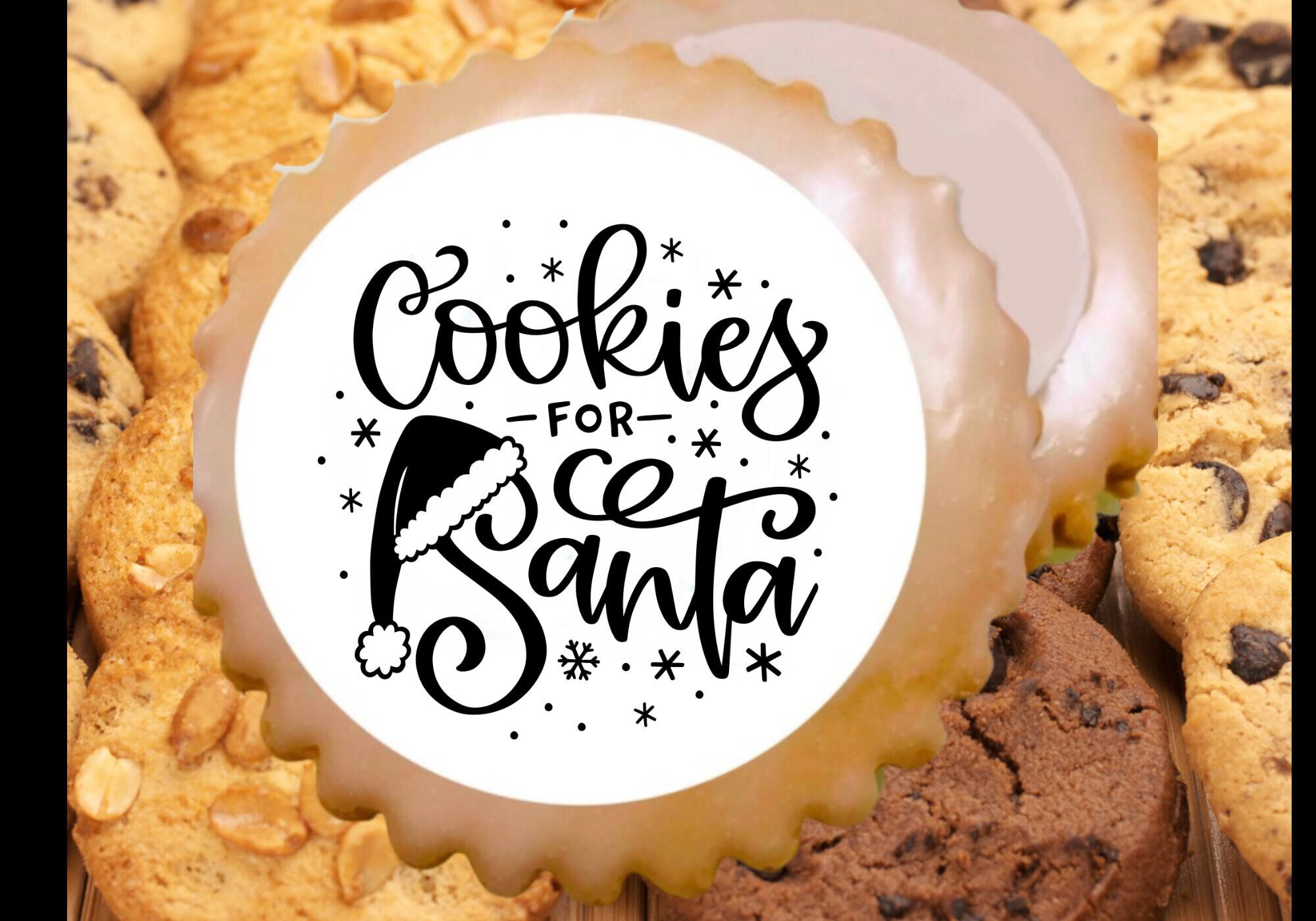 Products :: Christmas "Cookies For Santa" Edible Cookie Toppers Edible ...