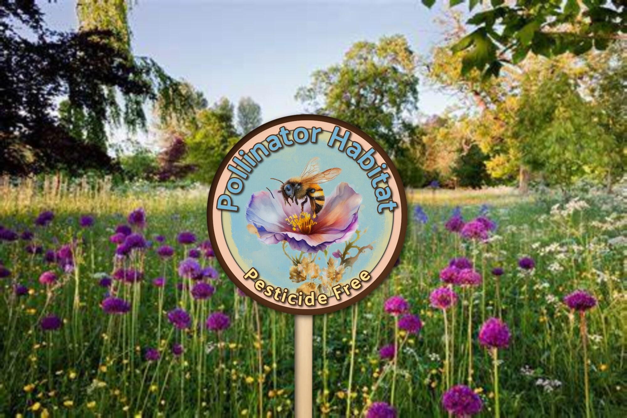 Home & Living :: Outdoor & Garden :: Pollinator Habitat Garden Sign ...