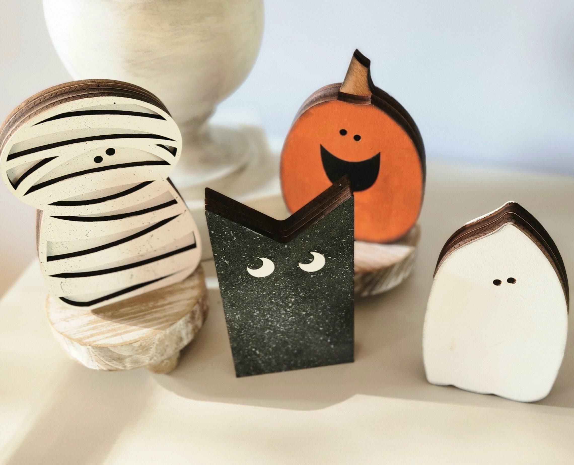 Set of 4 Halloween Shelf Sitters