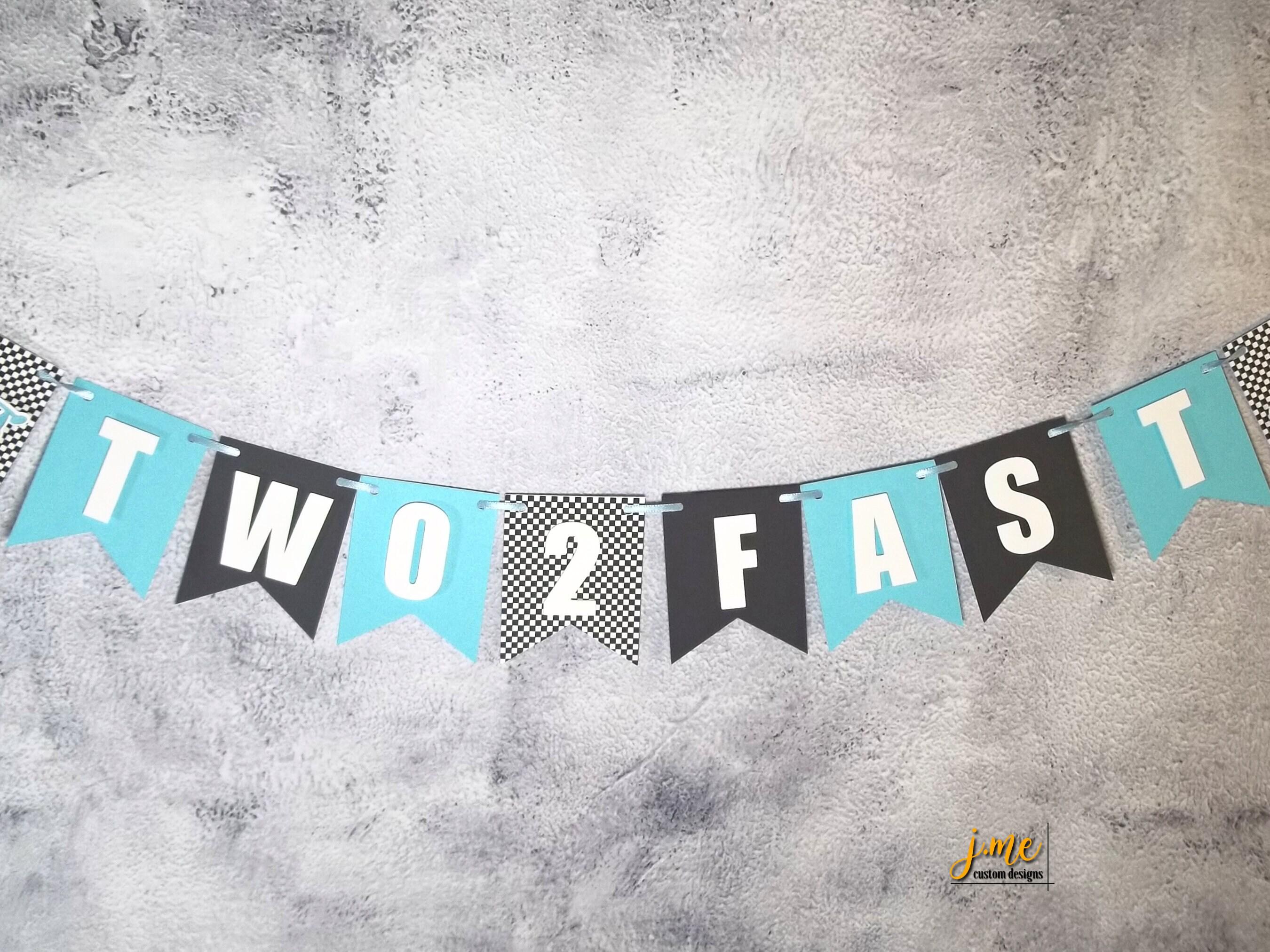 Products :: Birthday Banner Two Fast Race Car Second Birthday Party ...