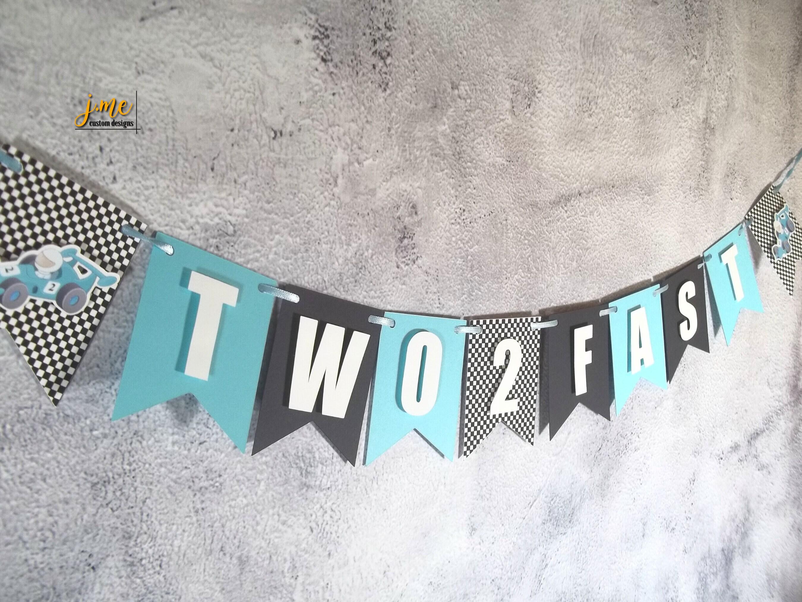 Products :: Birthday Banner Two Fast Race Car Second Birthday Party ...