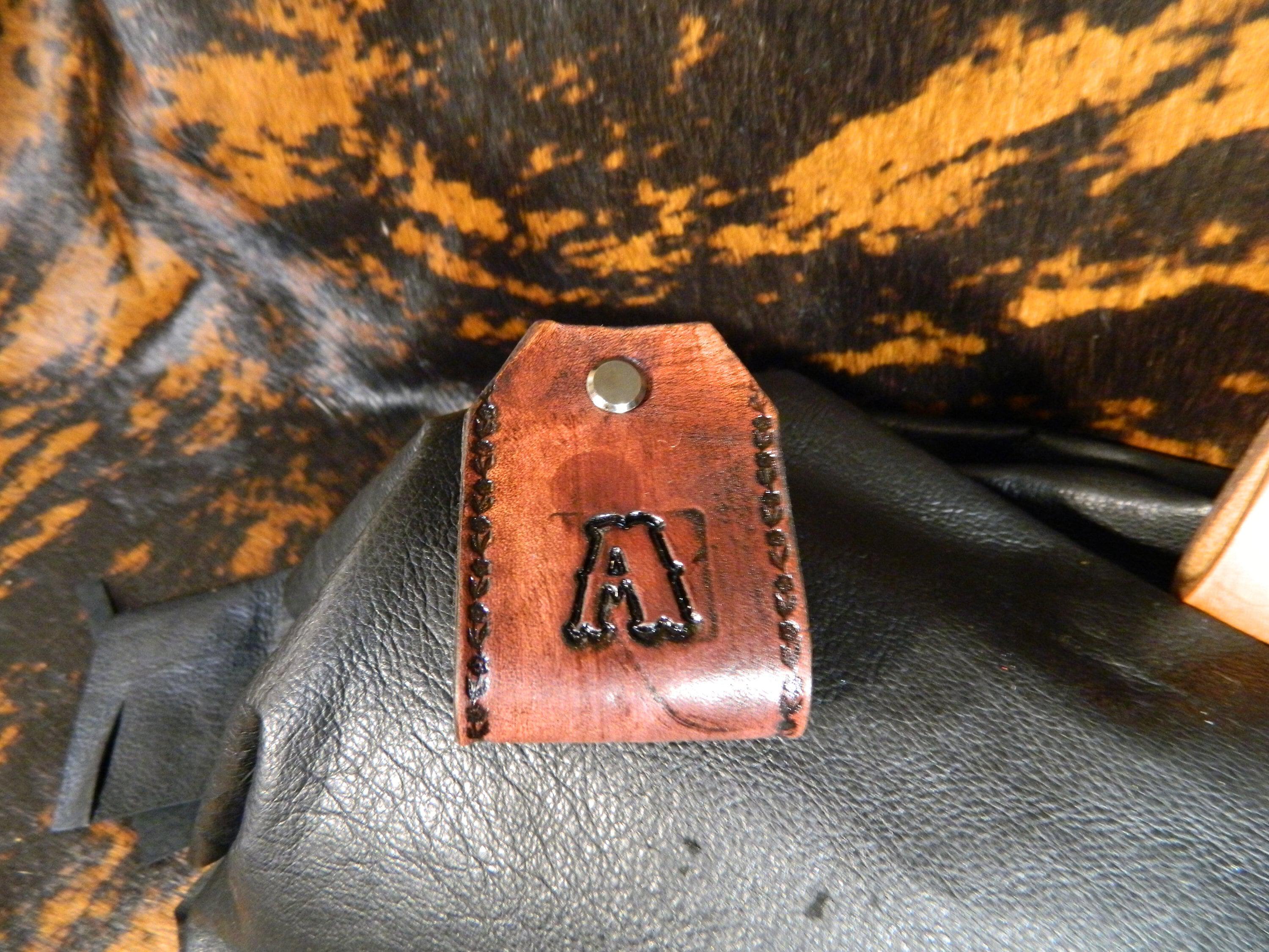 Products :: leather keychains with initials