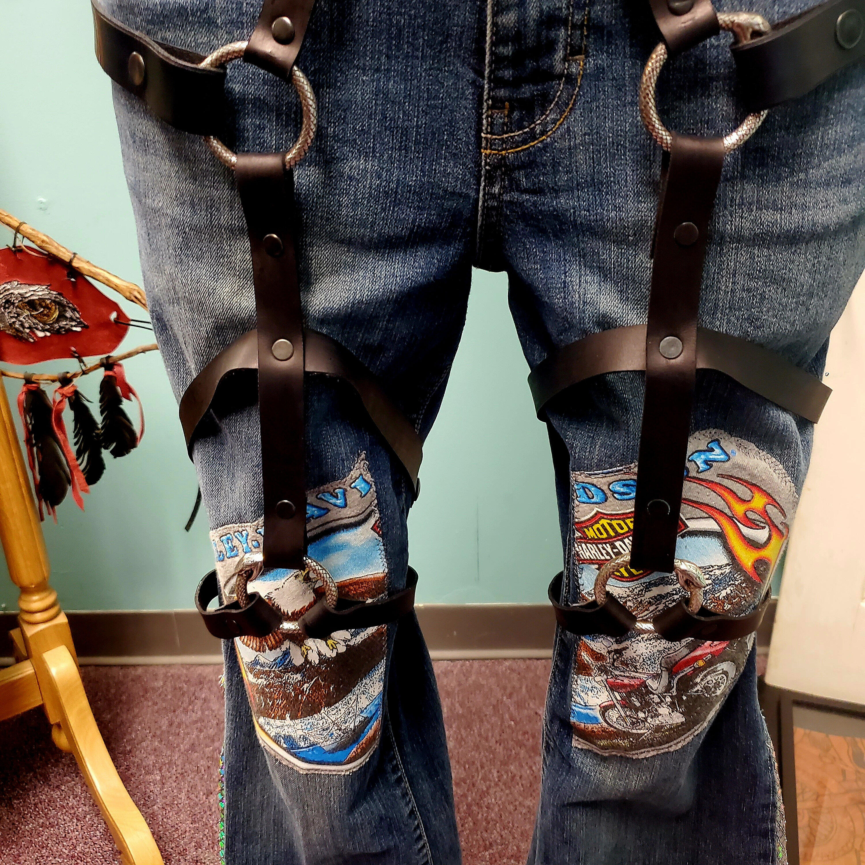 Products :: Leather fashion thigh leg harness