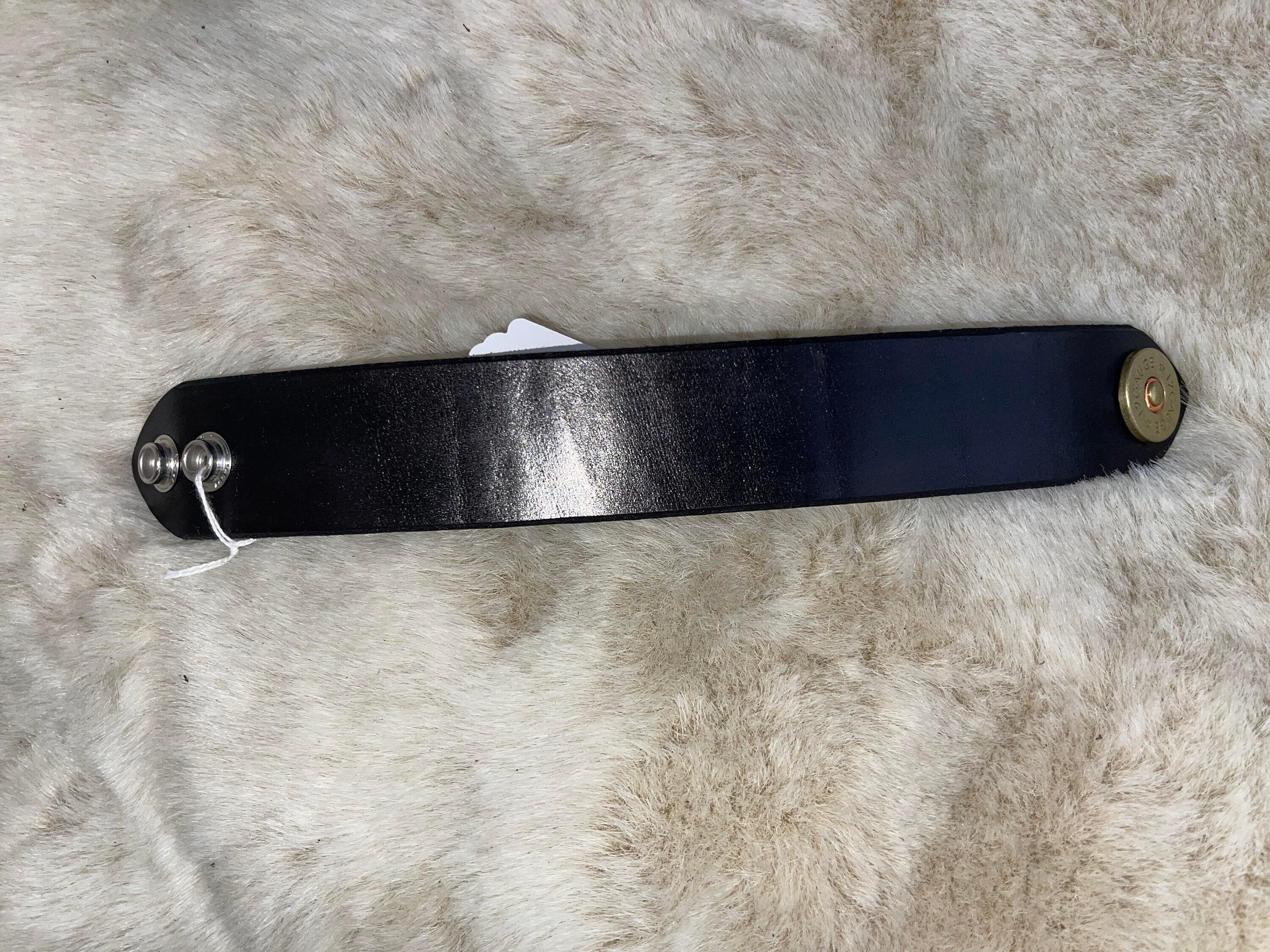 Products :: leather shotgun shell cuff bracelet