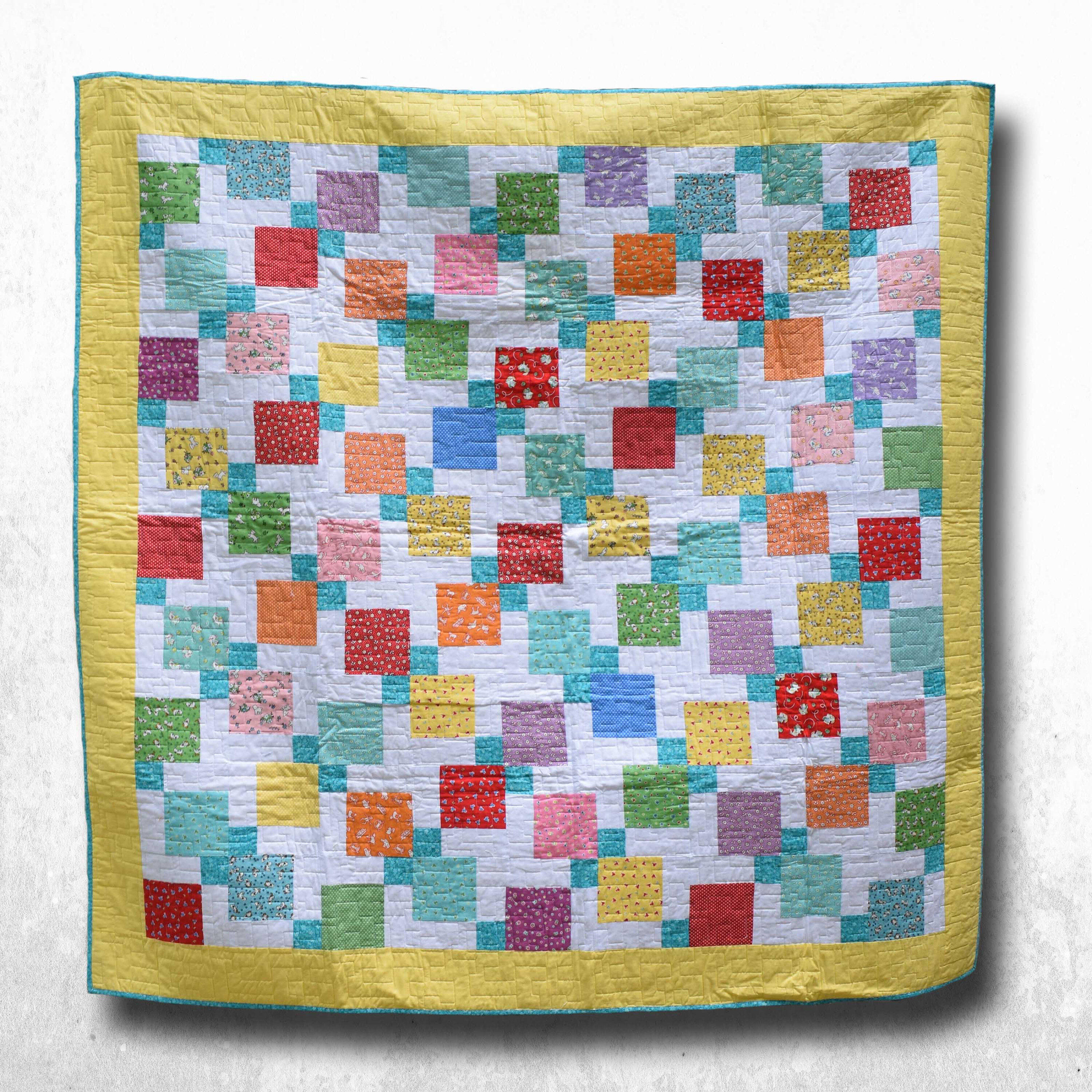 Home & Living :: Blankets & Quilts :: Quilts :: Handmade Bright Quilt