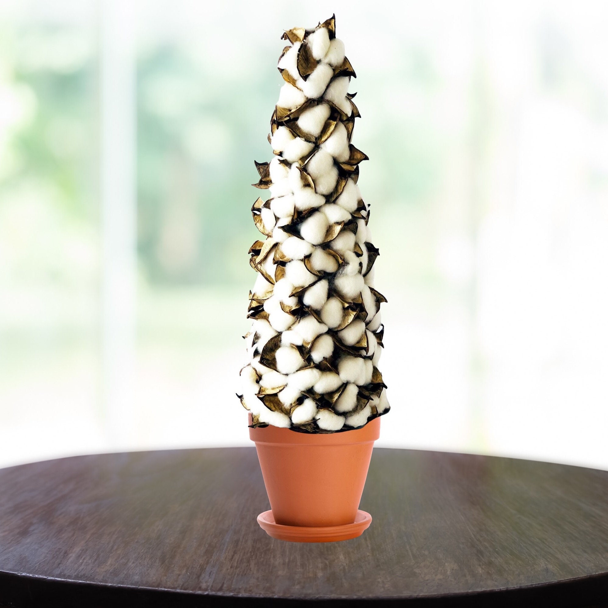 Products :: Everyday Cotton Boll Tree, Tabletop Tree, Farmhouse Decor ...