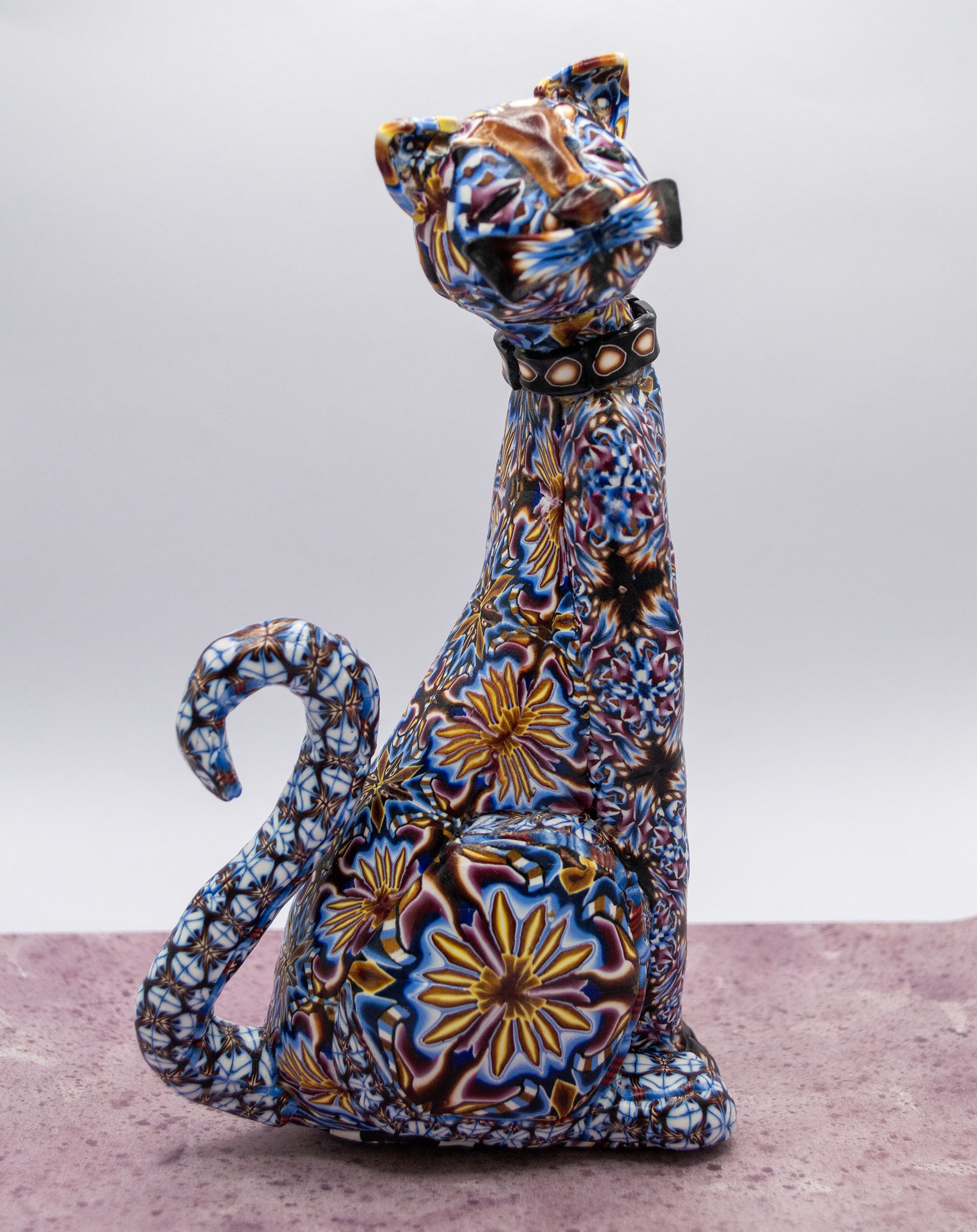 Art & Collectibles :: Sculpture :: Handmade Collectible Clay Cat Figurine