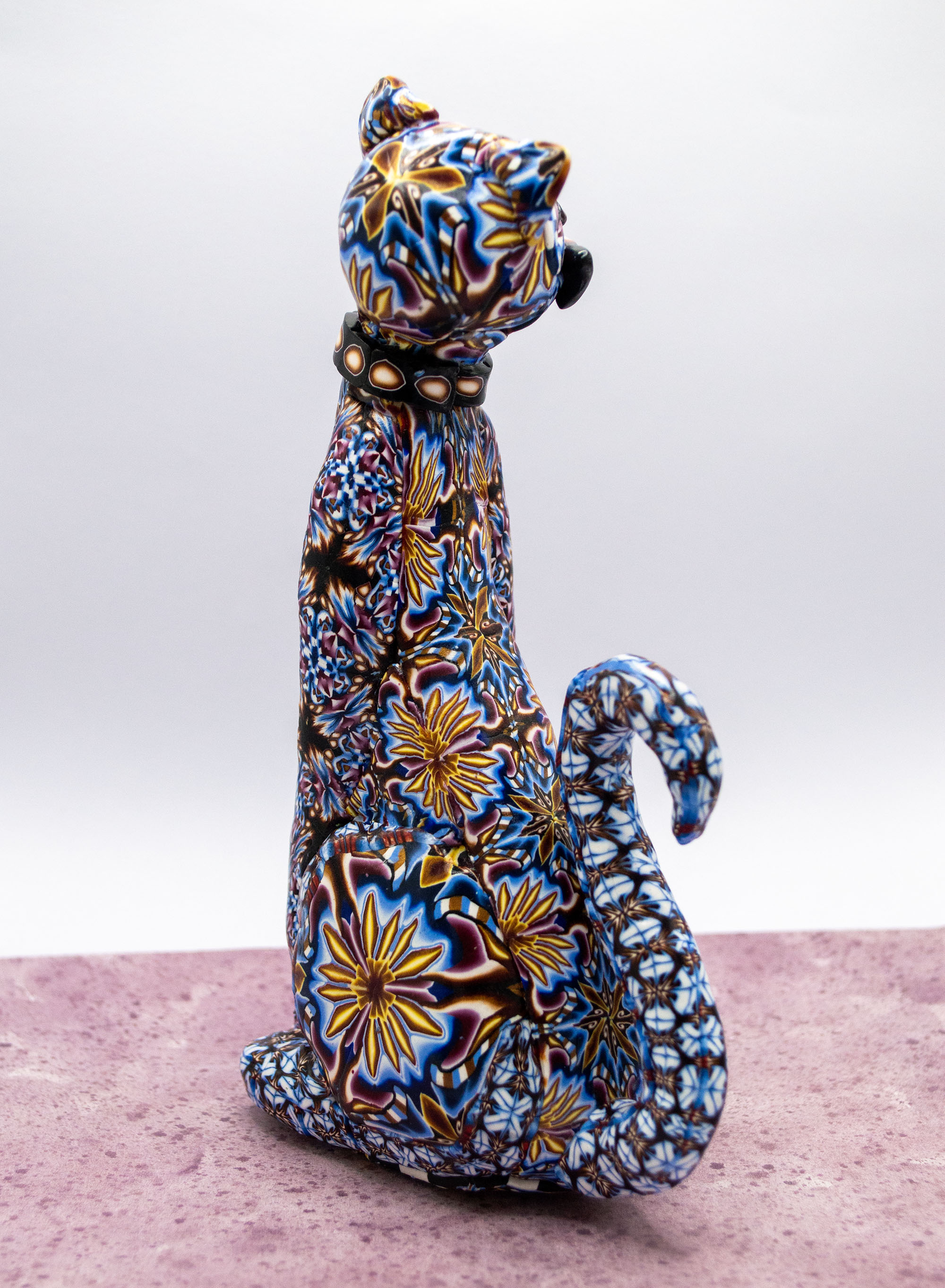 Art & Collectibles :: Sculpture :: Handmade Collectible Clay Cat Figurine