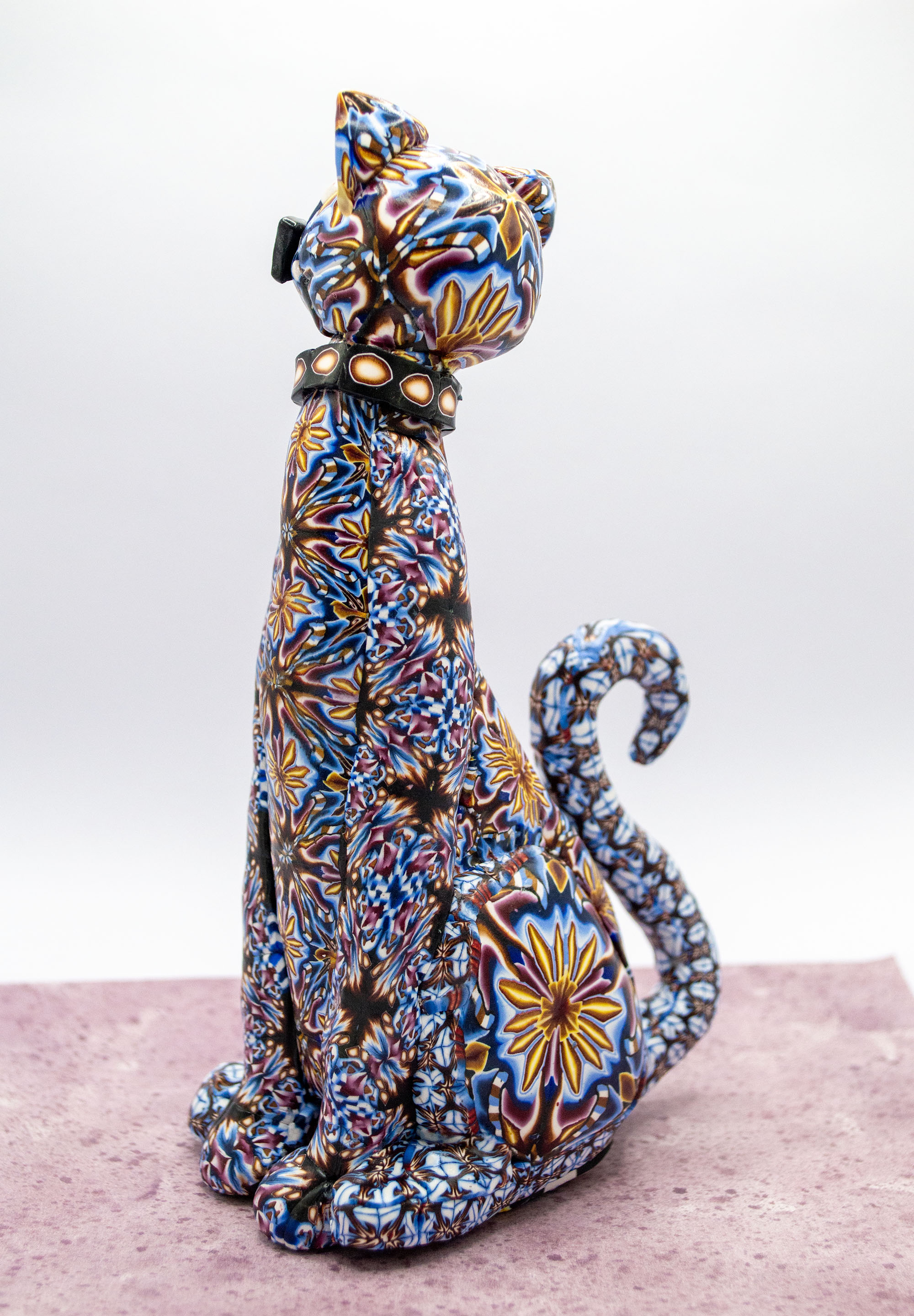 Art & Collectibles :: Sculpture :: Handmade Collectible Clay Cat Figurine