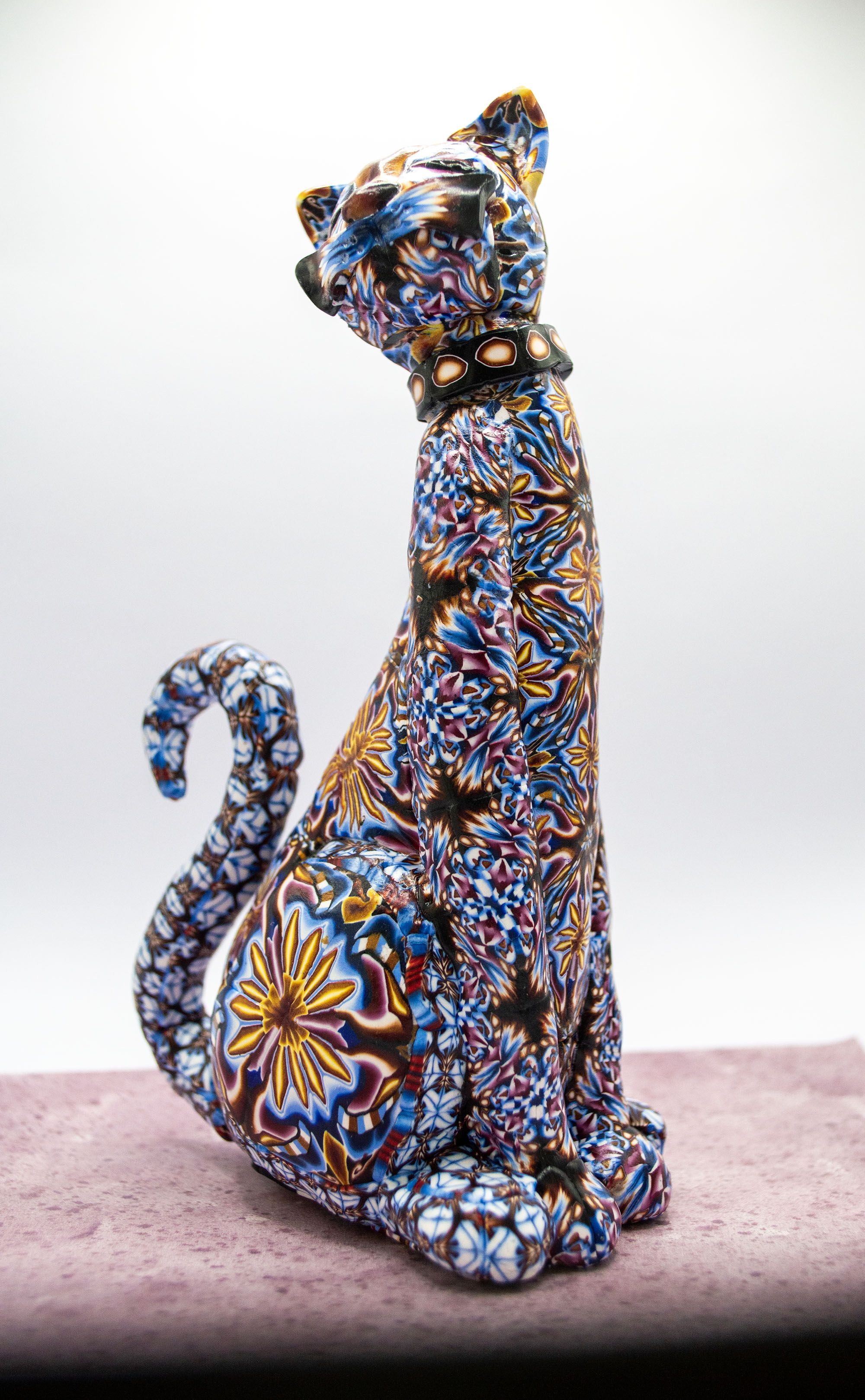 Art & Collectibles :: Sculpture :: Handmade Collectible Clay Cat Figurine