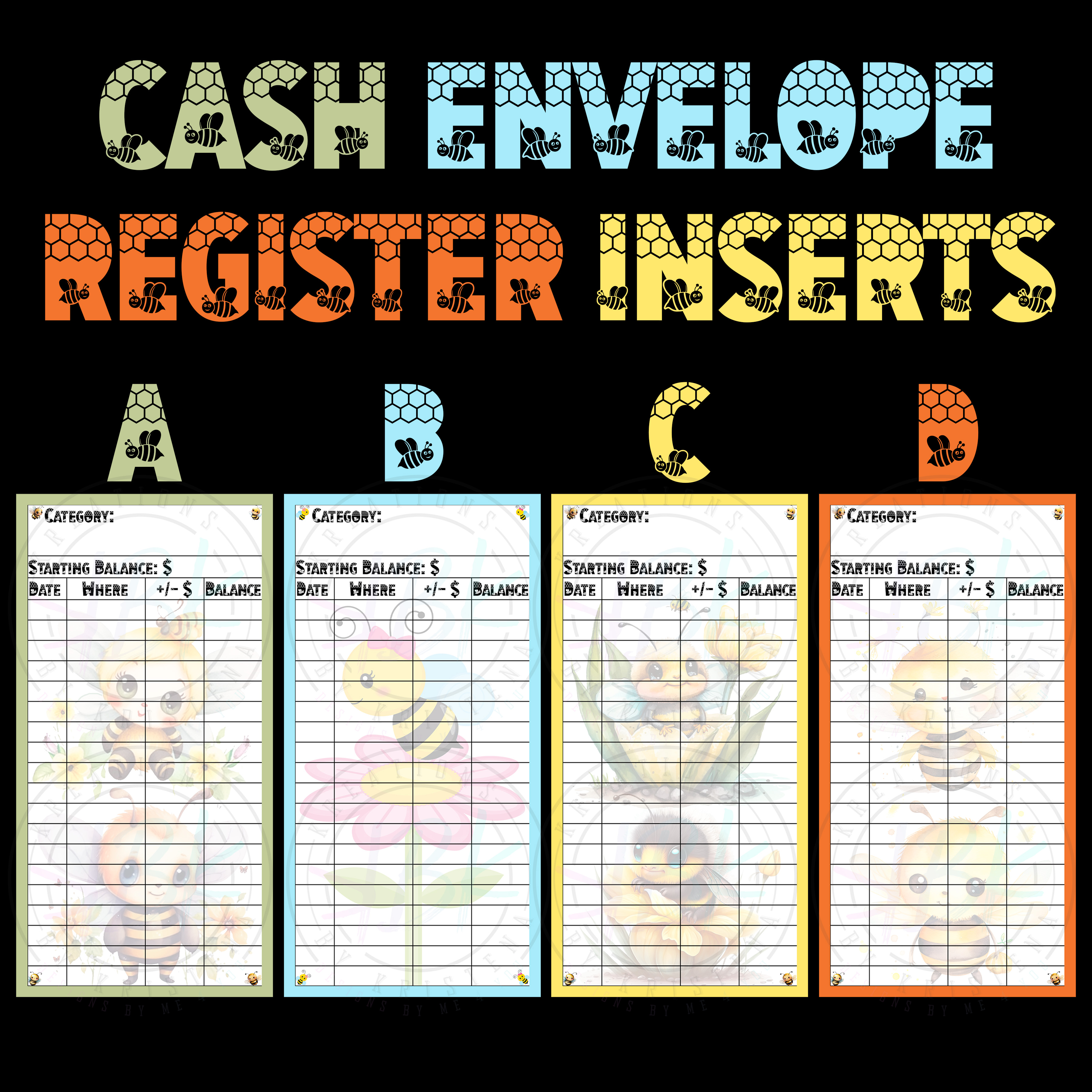 Bee Cash Envelope Dave Ramsey Cash Envelope System