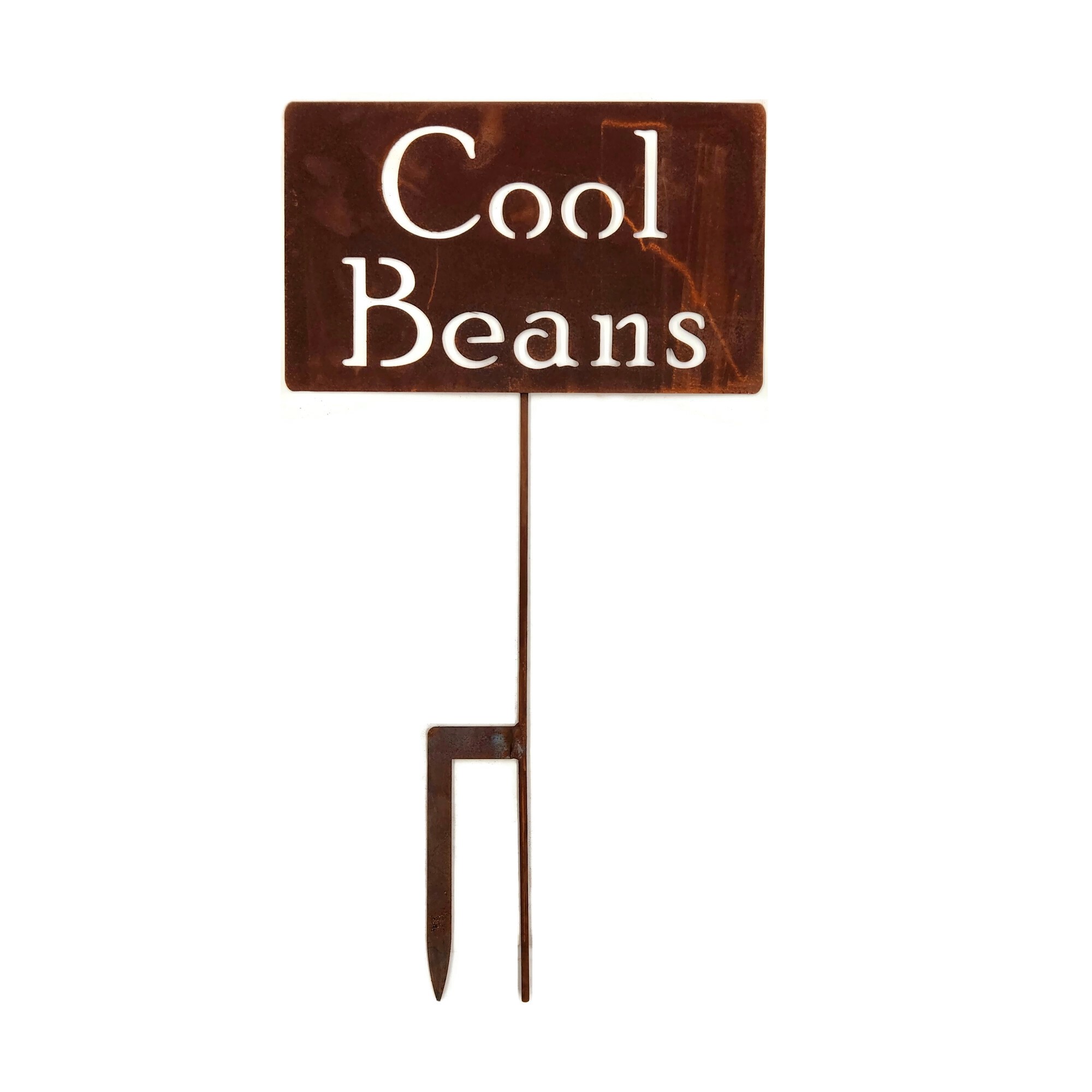Home & Living :: Outdoor & Garden :: Plant Markers :: Cool Beans Metal ...