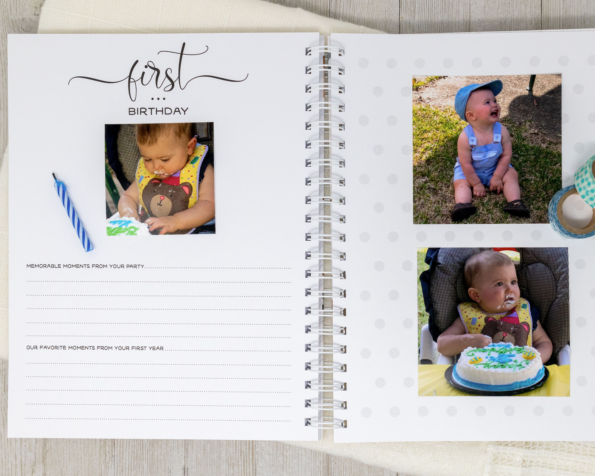 Winnie the Pooh Baby Memory Book Personalized with Baby's Name