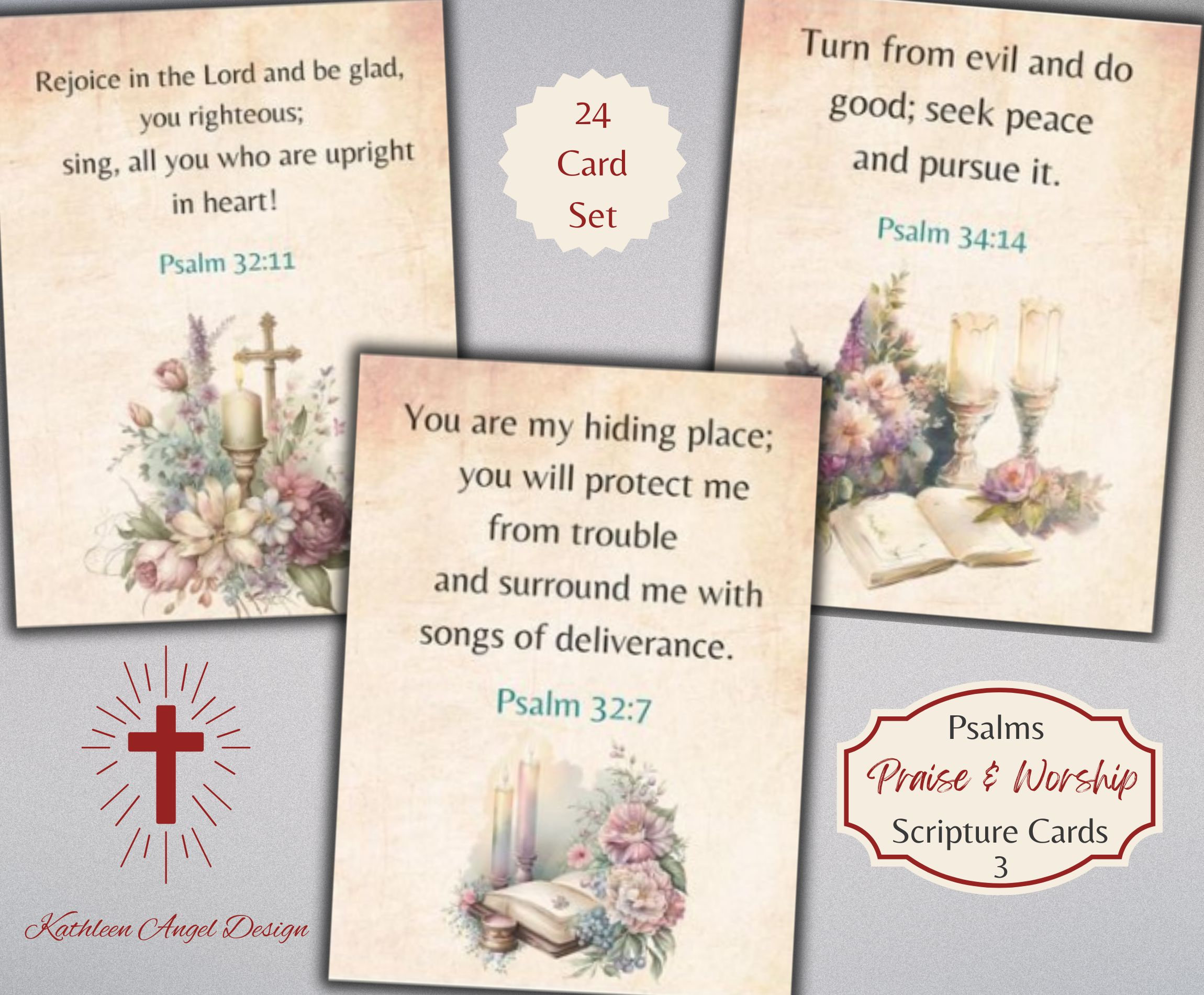 Handmade Supplies :: Papercraft :: Digital Paper :: The Psalms Series 3 ...