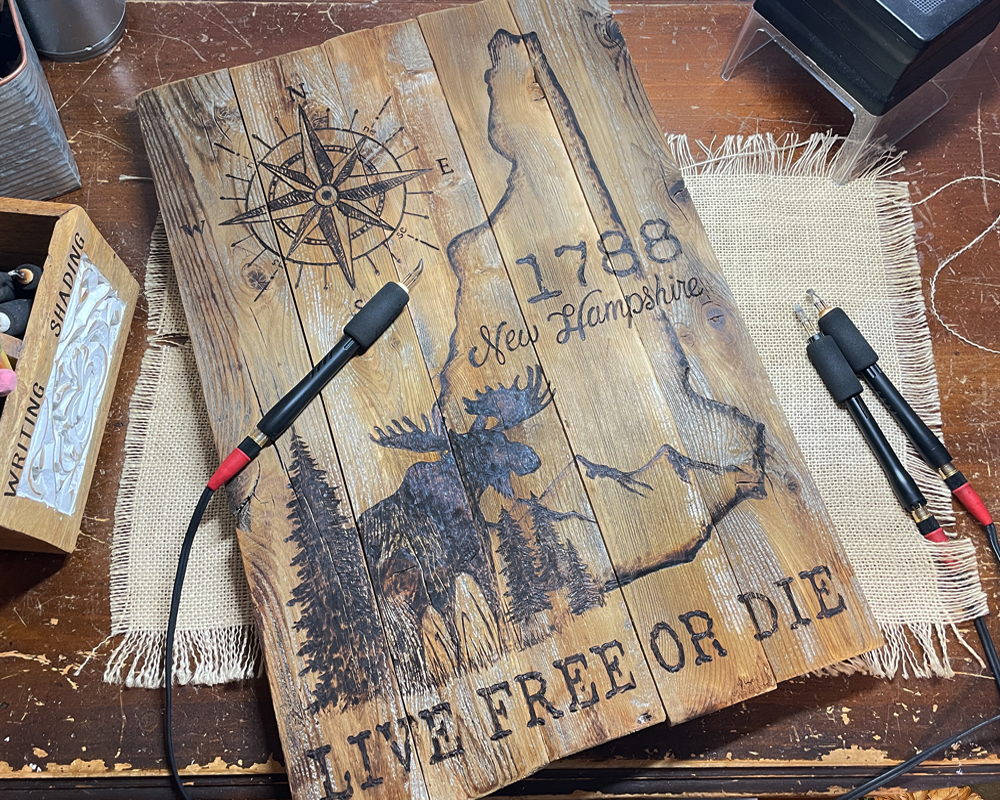 Home & Living :: Home Decor :: New Hampshire State Wall Art, Rustic ...