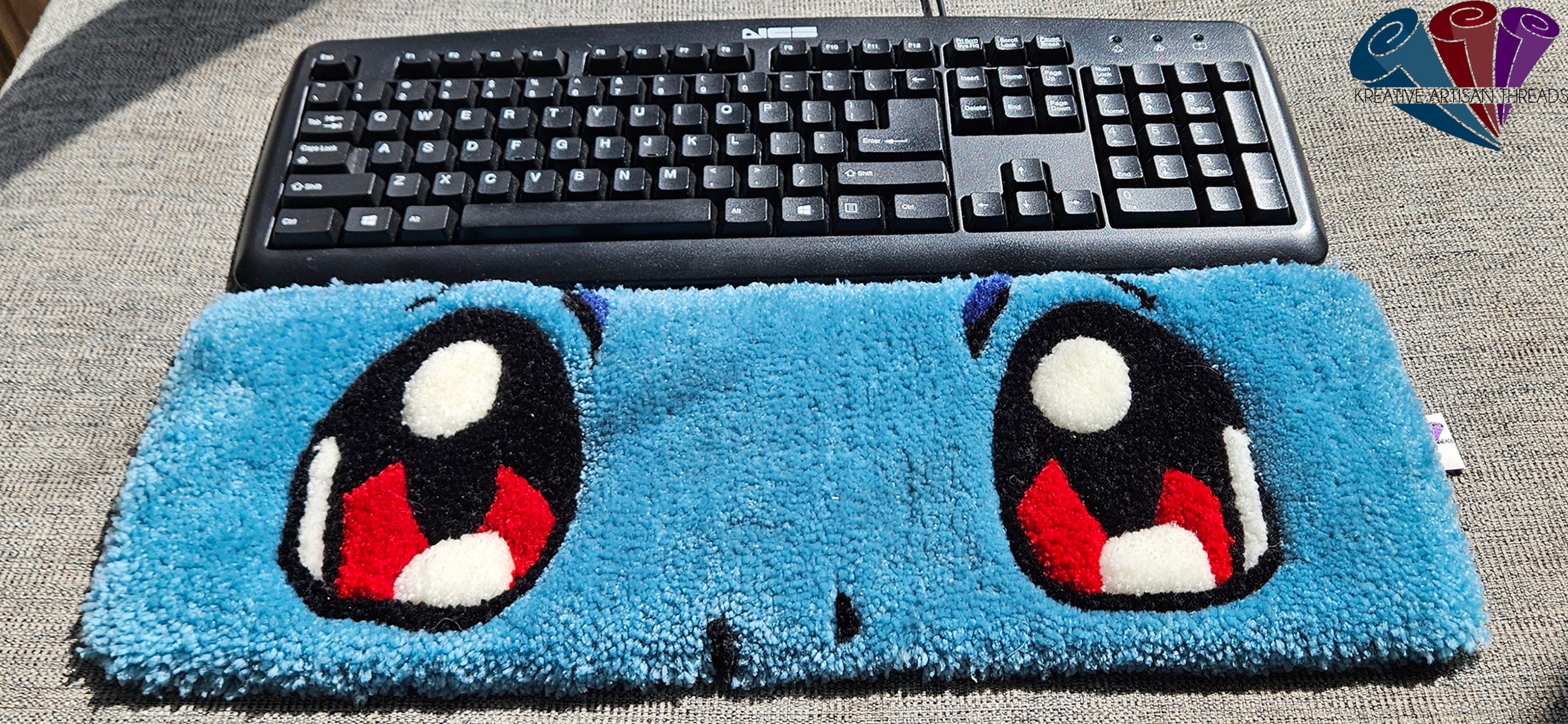 Products :: Tufted Squirtle Keyboard Rug