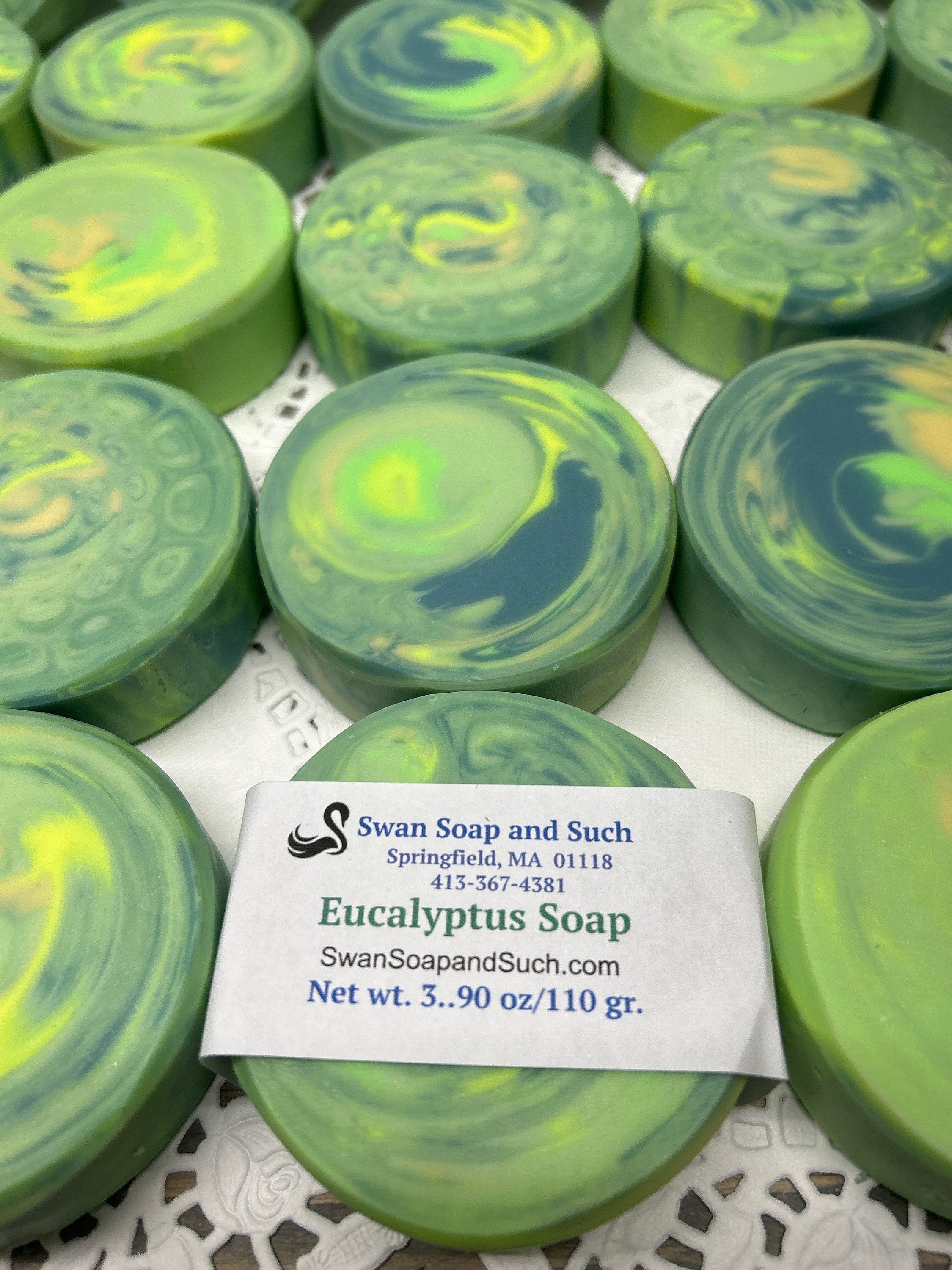 Bath & Beauty :: Soaps & Washes :: Eucalyptus Soap 3.90 oz., Round Soap, Essential Oil Soap ...