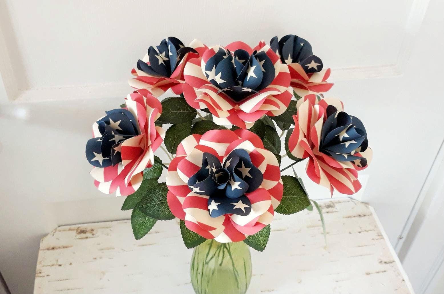 Products without category :: Stars and Stripes Americana Paper Roses US ...