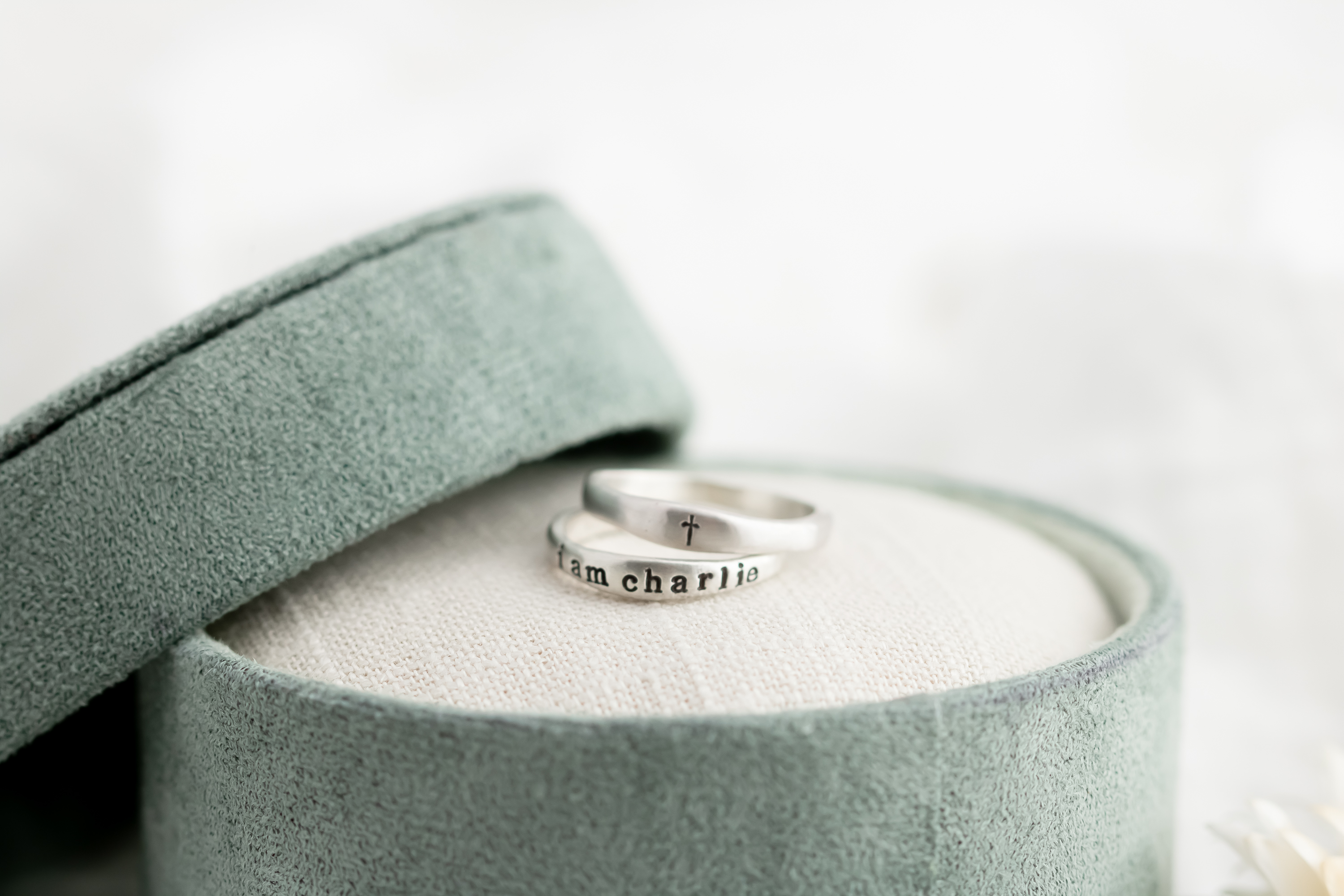 Sterling Silver "I Am Charlie" Tribute Ring - Sizes 4-11