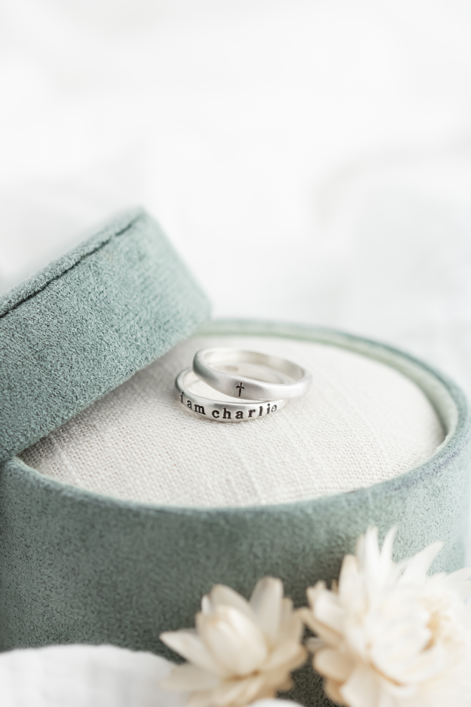 Sterling Silver "I Am Charlie" Tribute Ring - Sizes 4-11