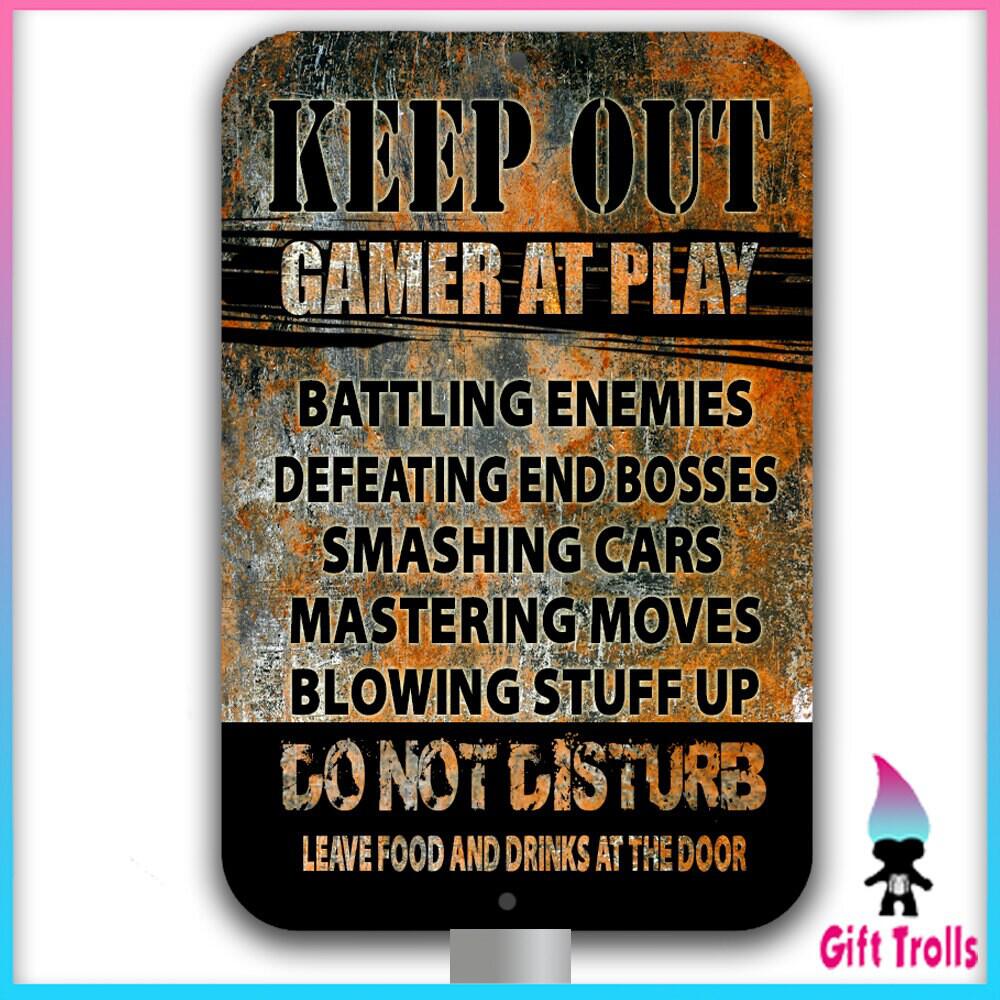 Products :: Gamer Sign - Kids Room Sign - Video game sign - Game room ...