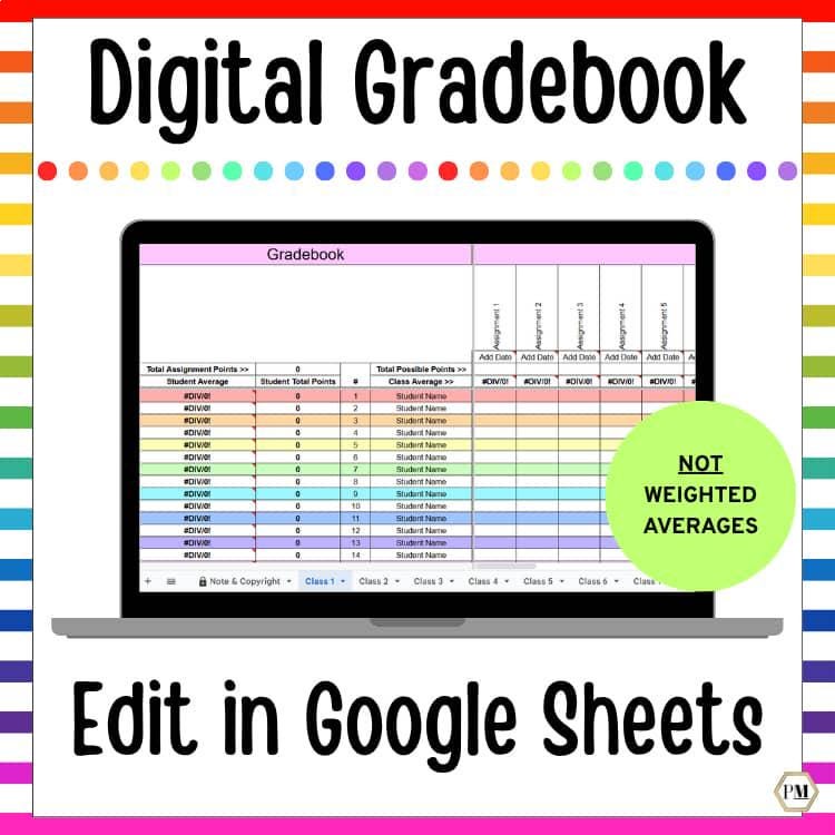 Handmade Supplies :: Digital Files & Templates :: Digital Gradebook ...