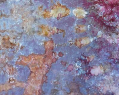 Ice dyed fabric