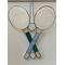 Tennis Rackets~Stained Glass Panel