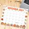 Whimsical Retro November Calendar