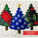 Christmas Trees Mug Rugs, Traditional & Modern